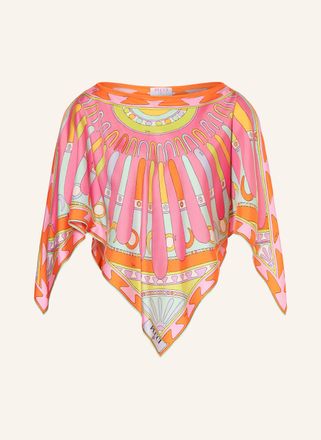 Pucci Blusenshirt Aus Seide Mit 3/4-Arm rosa