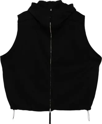 Thom Krom Homme, Vestes, Noir, Taille: M Msj684 Veste Longue à Capuche