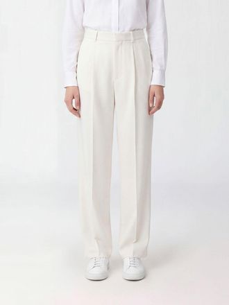 Balenciaga Pantalon tailleur droit en laine &agrave; taille haute