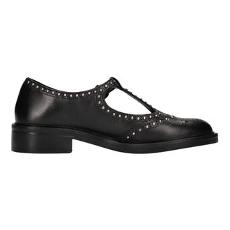 Emanuelle Vee Femme, Chaussures, Noir, Taille: 40 EU Mocassins en cuir