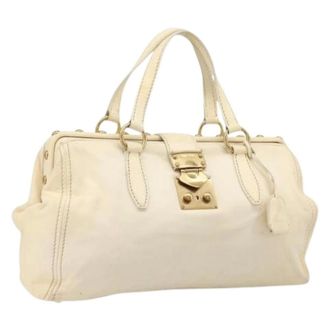 Miu Miu Pre-owned Cuir sacs-main - Femme - Pre-owned - Beige - Taille: ONE Size