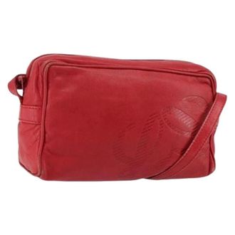 Loewe Sac bandouli&egrave;re en cuir Pre-owned - Femme - Pre-owned - Rouge - Taille: ONE Size