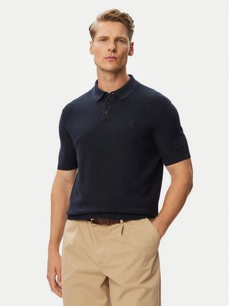 Beverly Hills Polo Club Poloshirt P-SS26M-M7280NVY Dunkelblau Regular Fit