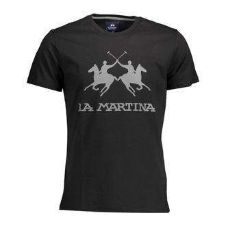 La Martina Herren T-Shirt Kurzarm Schwarz - - Tops - Herren - Schwarzk - 2XL