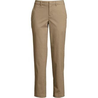 Lands End 7/8-Chinos mit geradem Bein Mid Waist, Damen, Größe:46 regular, Braun, by Lands End