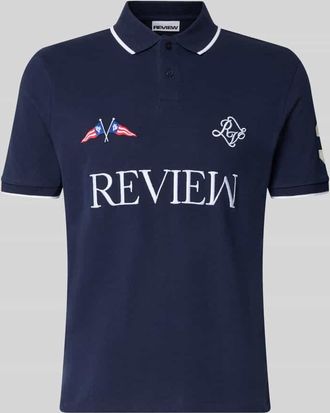 Review Regular Fit Poloshirt mit Logo-Stitching Modell Sail
