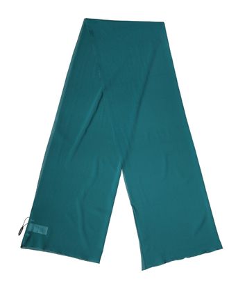 Dolce & Gabbana Womens Blue Green Silk Neck Wrap Shawl Stole 200cm X 64cm Scarf Elastane