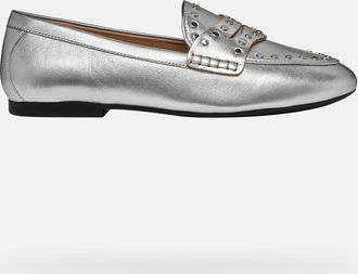 Geox Schuhe New Palmaria Dame Silber