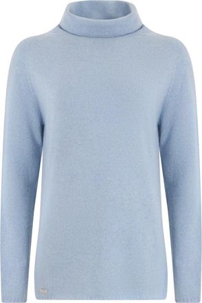 Moorer Pull &agrave; col haut - Femme - Pulls - Bleu - Taille: 36 FR
