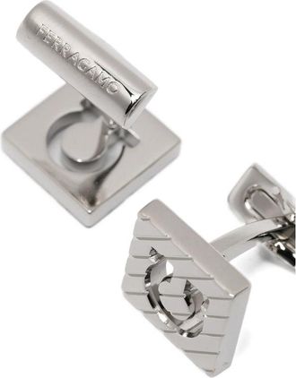Ferragamo Palla Cufflinks - Silver