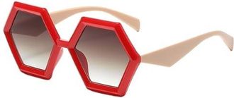 Generic Lunettes De Soleil Polygonales &Agrave; Monture Large For Hommes Et Femmes, Style Tendance, Id&eacute;ales For Les F&ecirc;tes, Le Shopping, La Photographie De Rue Et Les