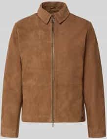 Fynch-Hatton Jacke mit Zweiwege-Rei&szlig;verschluss und Kentkragen