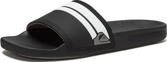 Quiksilver Mens Rivi Slide Sandal, Black/Black/White, 6 Medium US