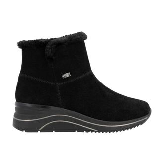 Remonte Schwarze L&auml;ssige Damen Stiefeletten - - Shoes - Damen - Schwarzk - 38 EU
