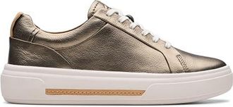 Clarks Femme Marche trémière Basket, métal, 39 EU