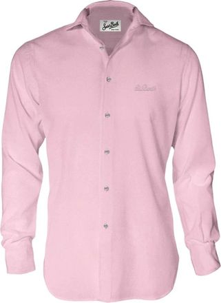 MC2 Saint Barth Homme, Chemises, Rose, Taille: L camicie poliestere
