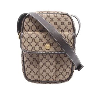 Celine Pre-owned Sac bandouli&egrave;re en toile Macadam - Femme - Pre-owned - Beige - Taille: ONE Size