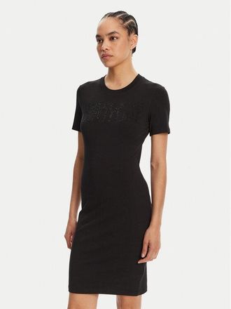 Versace Jeans Couture Kleid f&uuml;r den Alltag 78HAOS04 Schwarz Slim Fit