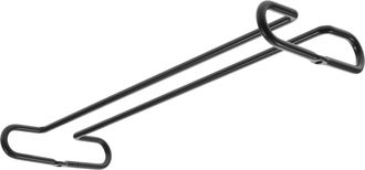 Angoily Schwarzer Wandmontierter Weinregalhalter aus Robustem Eisen Platzsparender Stabiler Weinglashalter f&uuml;r Bar K&uuml;che Party Einfache Installation Vielseiti