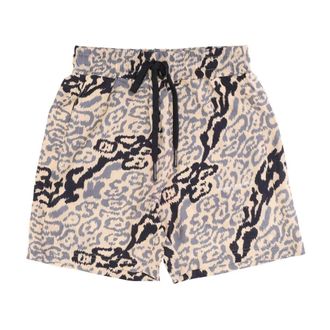 Vision Of Super Leoparden Shorts f&uuml;r M&auml;nner - - Shorts - Herren - Beige - S