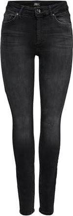 Only Only ONLBLUSH Life Mid SK DNM REA1099 Noos Jeans, Black Denim, XL / 34 aux Femmes