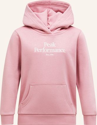 Peak Performance Jr Original Hood Kapuzensweatshirt rosa