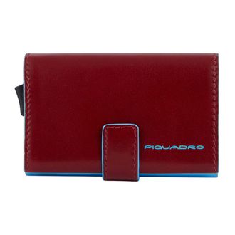 Piquadro Credit card holder case in metal - Homme - Accessoires - Rouge - Taille: ONE Size