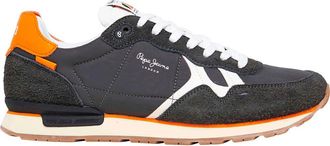 Pepe Jeans London Herren Brit Fly M Sneak, Black Washed Black, 39 EU