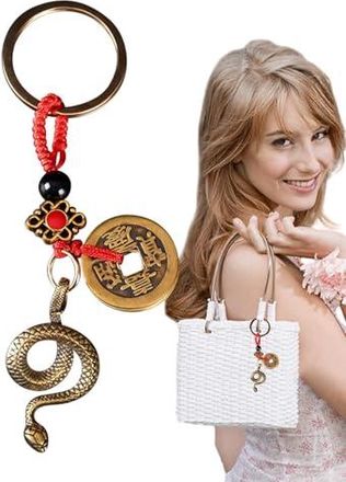 Generico Pendentif de porte-clés serpent, porte-clés serpent 2025 | Pendentifs de sac en laiton Pendentif de porte-clés vintage en serpent | Porte-clés animal 