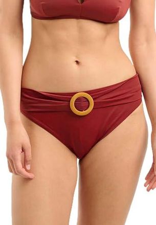 Sans Complexe Maillot de Bain, Slip de Bain, Modèle Elevated Basics, Femme, élégance et de simplicité avec Ses Couleurs et Accessoires Chics, 46-48, Pomegranate