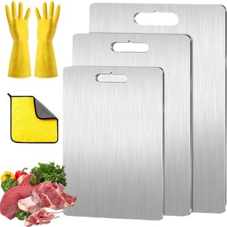 Generic Katuchef Titan Schneidebrett, Cutting Board Titanium Made, Double-Sided Non Toxic Cutting Board For Vegetables And Meat (S:11.4 * 7.9in)