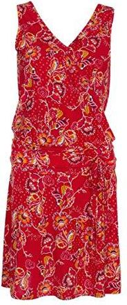 Coline Robe Courte sans Manche - Couleur : Rouge - Taille : M