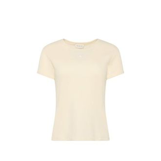 Calvin Klein T-shirt gaufr&eacute; en coton m&eacute;lang&eacute;