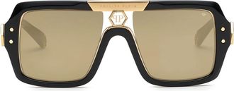 Philipp Plein unisex, Accessoires, Noir, Taille: ONE Size Lunettes de soleil Square