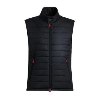 Kiton Homme, Vestes, Bleu, Taille: XL Gilet Rembourré en Tissu Technique
