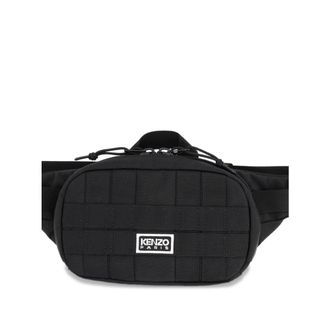 Kenzo Quilted Nylon Belt Bag - Black