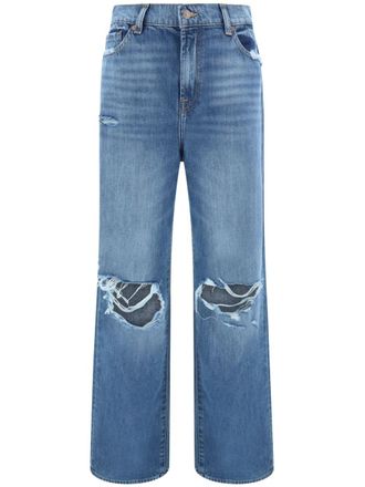 7 For All Mankind jean &agrave; coupe droite - Bleu