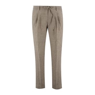 Berwick 1707 Homme, Pantalons, Brun, Taille: L Spiaggia Pantalons