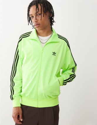 adidas Originals Firebird - Top de survêtement - Vert et noir