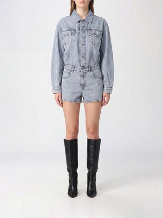 Haikure Combinaison en denim de coton avec col et manches longues