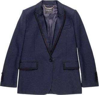 Nenette Femme, Vestes, Bleu, Taille: 38 FR Giacca