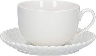 La Porcellana Bianca LA PORCELLANA WEIß - Frühstückstasse mit Untertasse Momenti