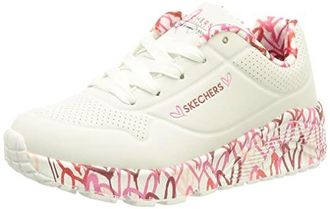 Skechers Fille Uno Lite Lovely Luv Shoes, Blanc Rouge Rose, 36.5 EU