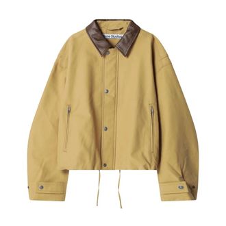 Acne Studios Homme, Vestes, Beige, Taille: XL Twill Bomber Jacket