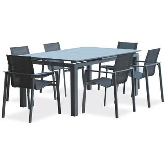 DCB Garden Dcb Garden - alu-miami - Ensemble repas de jardin 6 places en aluminium