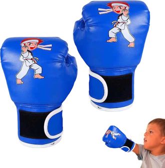 Generico Boxhandschuhe für Kinder: Trainingshandschuhe aus langlebigem PU-Leder, Polsterung aus stoßabsorbierendem Schaumstoff für Sicherheit und Komfort, Boxh