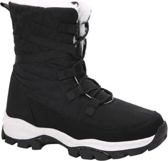 Soimiss Bottes de Neige Chaudes pour Femmes Bottines DHiver &agrave; Tige Moyenne Doubl&eacute;es de Peluche Semelle Antid&eacute;rapante Confortables et Isolantes Taille 41 Coule
