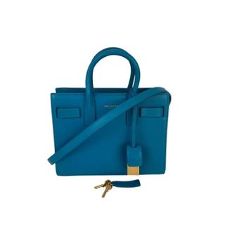 Saint Laurent Pre-owned Cuir sacs-main - Femme - Pre-owned - Bleu - Taille: ONE Size