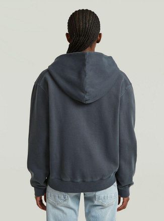 G-Star Longpullover Washed Hoodie Zip Relaxed Sweatshirt