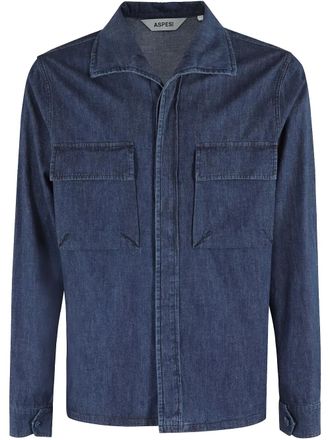Aspesi chemise en jean - Bleu